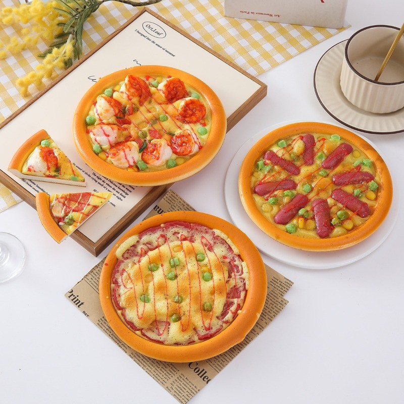 Artificial Pizza Models Realistic Pepperoni Beef Pizza Fake Food ...