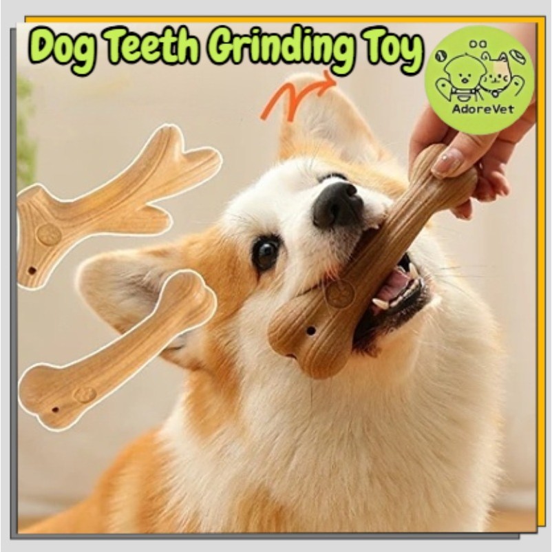 Dog Teeth Grinding Toy Antler Cleaning Tooth Chews Toys Molar Healthy ...