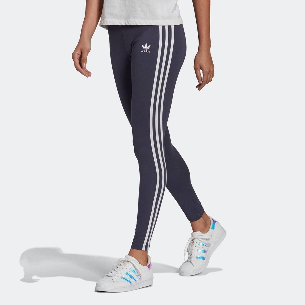 adidas Lifestyle Adicolor Classics 3-Stripes Tights Women Blue HD2347 ...