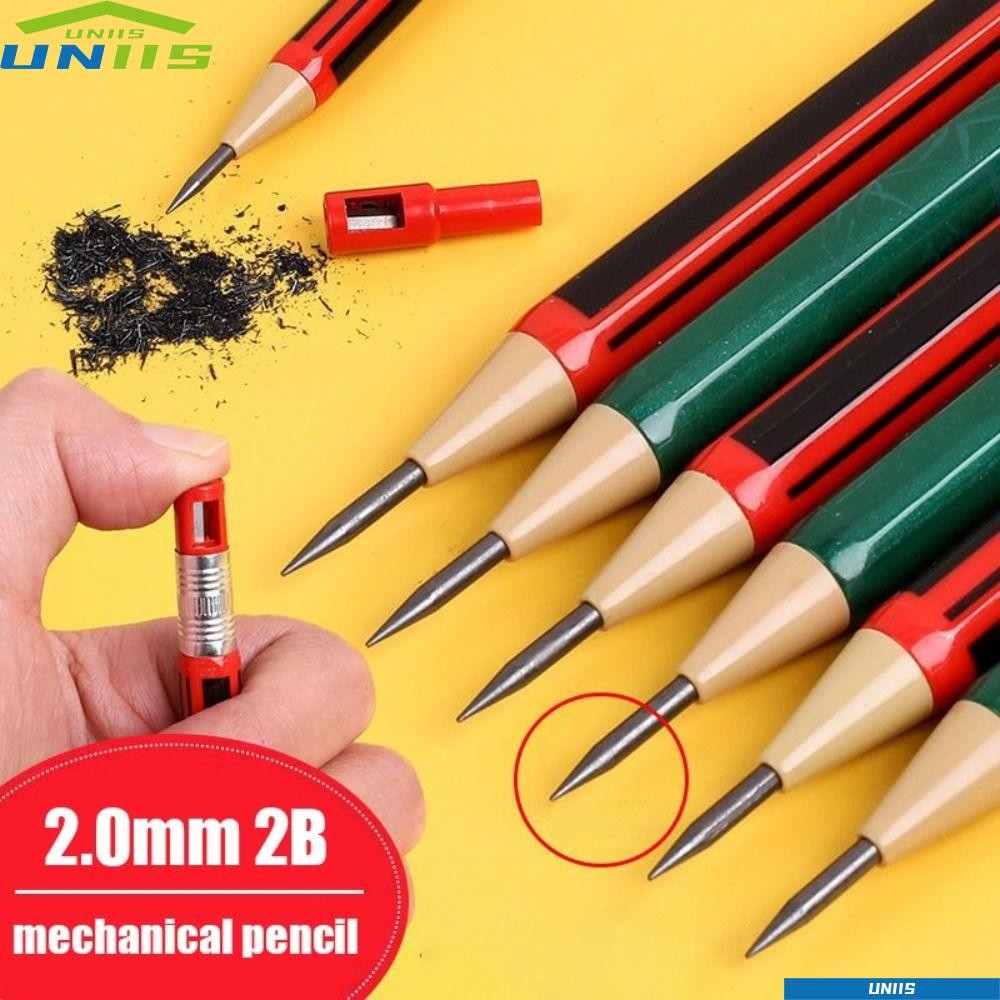 UNIIS Automatic Pencil, Sketch Drawing Writing Tool 2.0MM 2B Mechanical ...