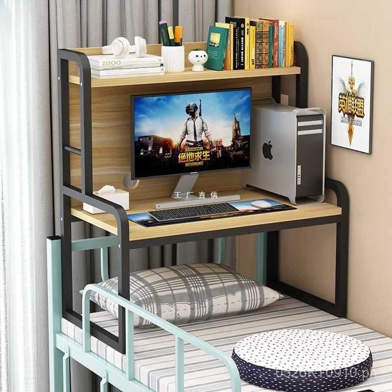 Writing Desk with Bookshelf for Upper and Lower Bunk Beds, Large Study ...