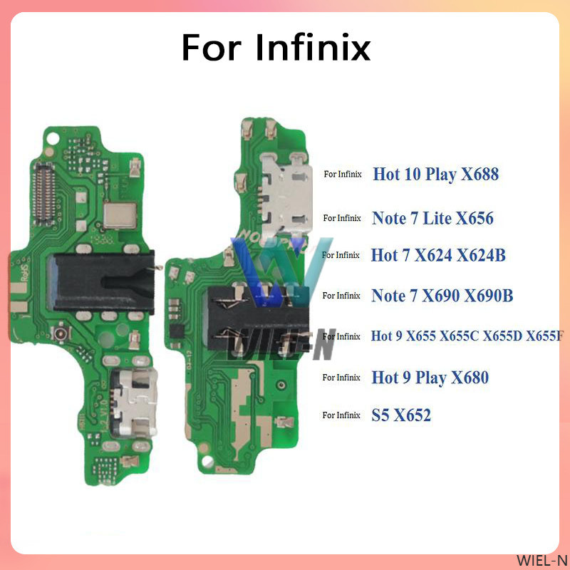 Charger Board For Infinix S5 Note 7 7 Lite Hot 7 9 9 Play 10 Play Charging Plug Flex Cable ...