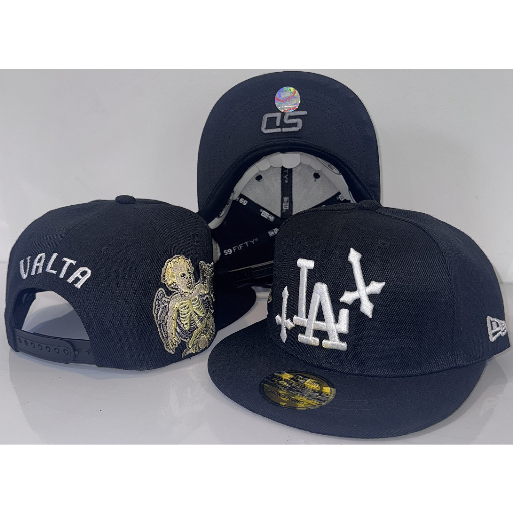 MLB Los Angeles Dodgers City of Angels Fitted Hat Skeleton Angel ...