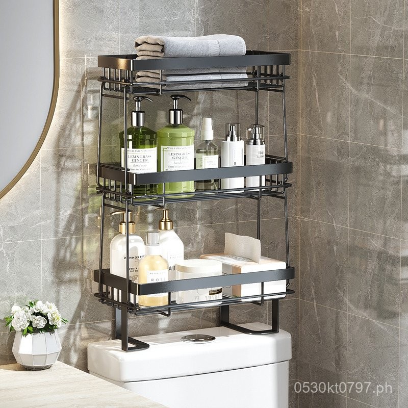 Overhead Shelf No-Drill Bathroom Storage Cabinet Toilet Toilet Bowl ...