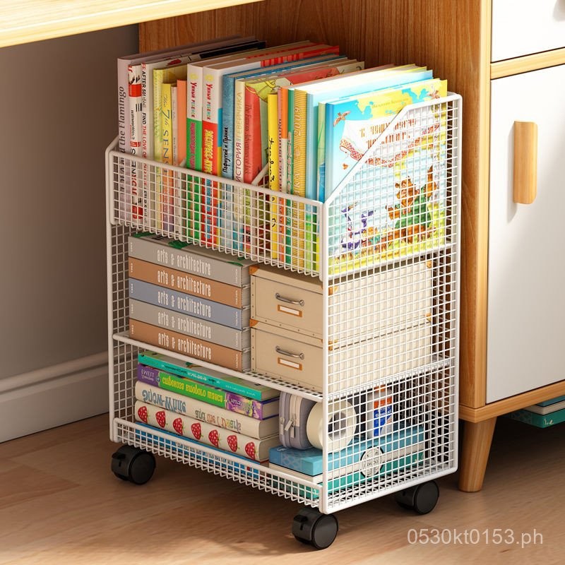 Storage Rack Student Bookshelf Bookcase High School Organizer with ...