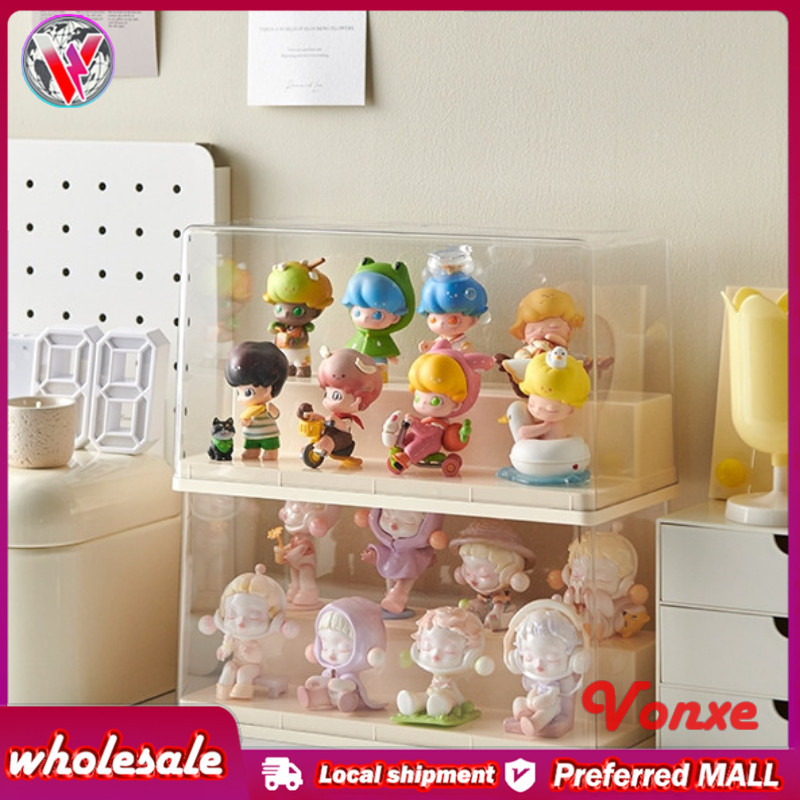 Acrylic Doll Collectible Display Case Large Transparent Stackable ...
