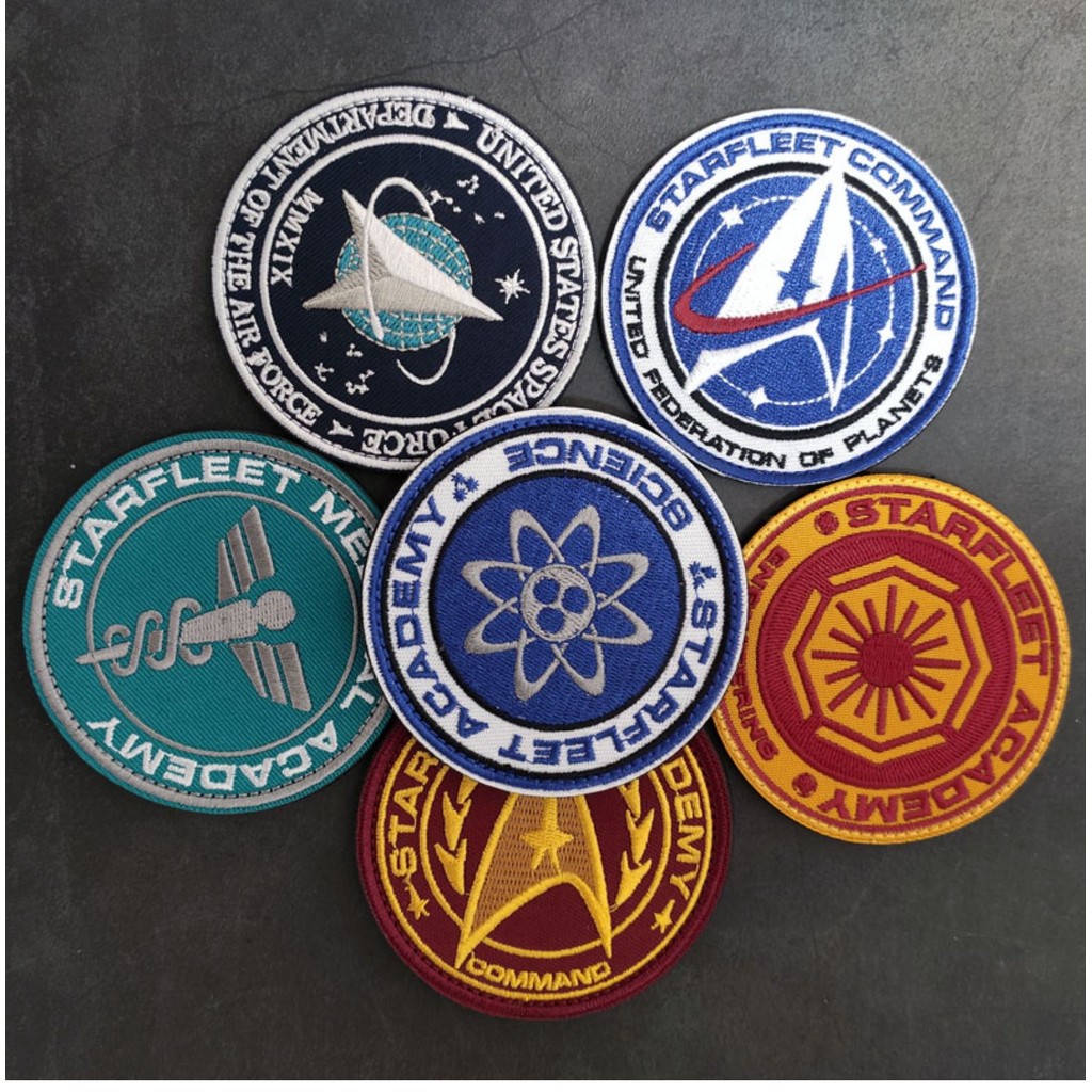 Quality Star Trek Embroidered Velcro Badge Backpack Space Fleet Logo ...