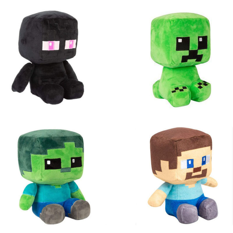 Minecraft Sitting Enderman Game Plushie Plush Doll Stuffed Animal ...