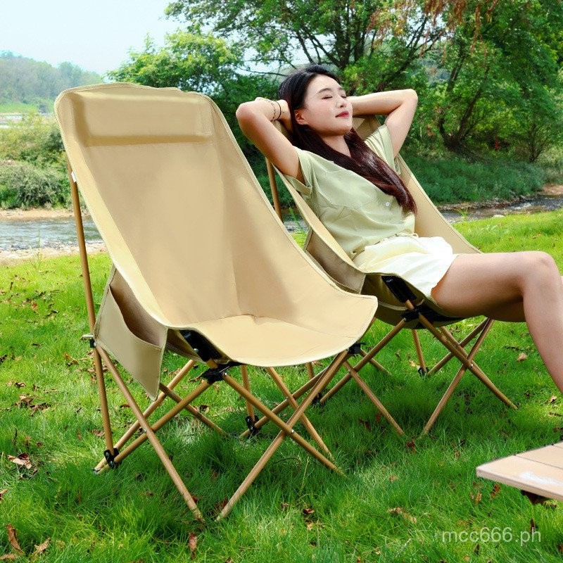 High Back Moon Chair Camping Chair Outdoor Folding Chair Portable ...