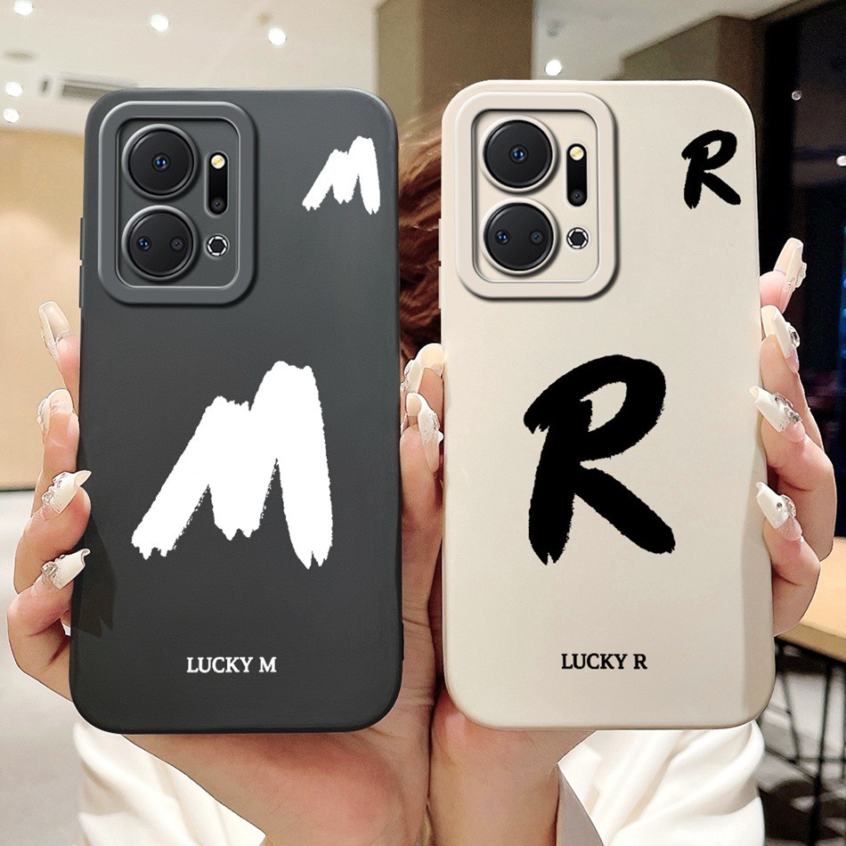 For Honor X7a RKY-LX2 / Honor X7 CMA-LX2 Lucky Initial Letter Phone ...
