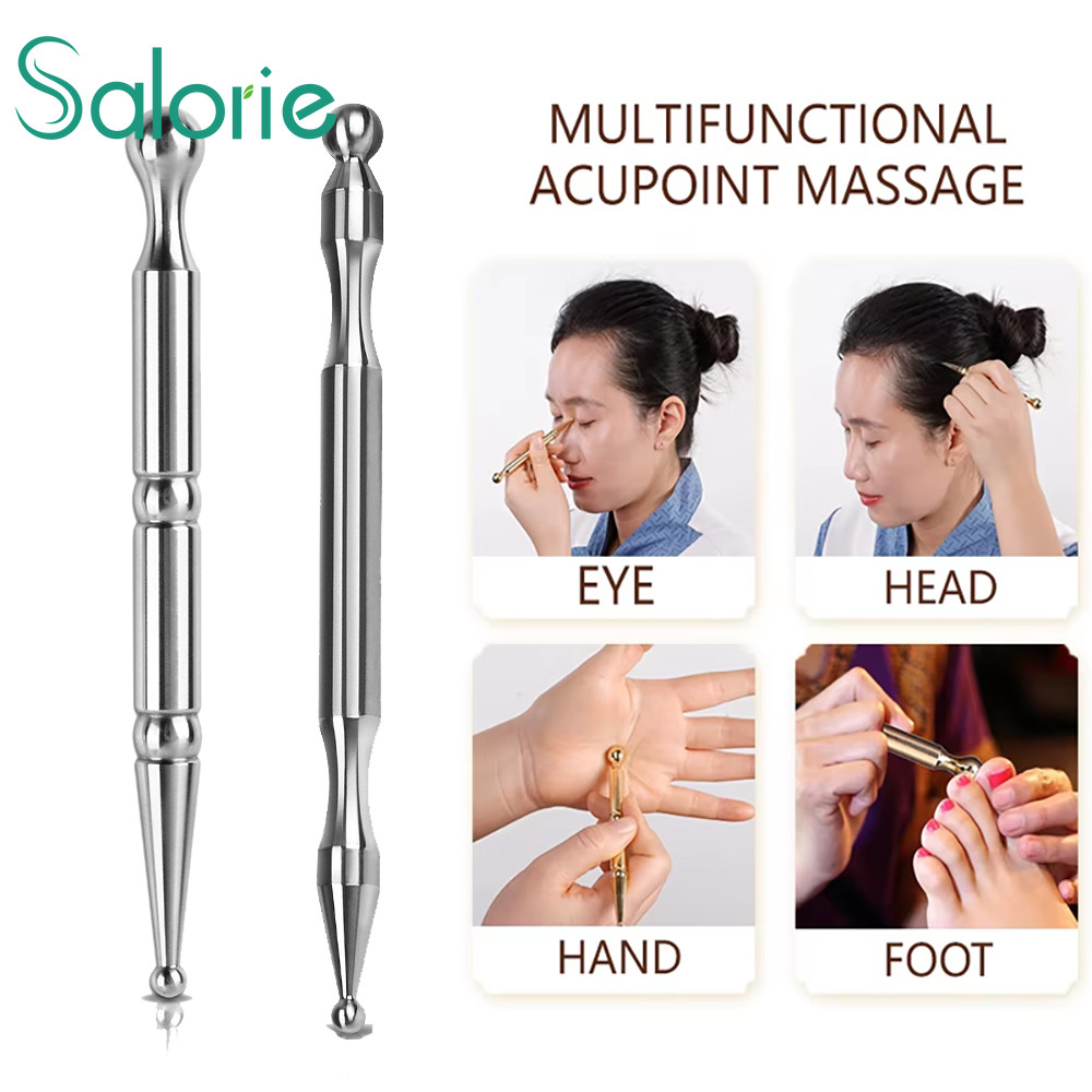 Acupuncture Pen Reflexology Tools Acupressure Pen Stainless Steel ...