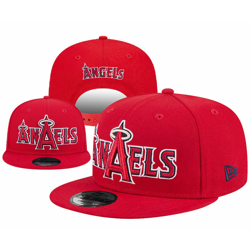 New Era Los Angeles Angels Overlap 59FIFTY Slim Fit Cap Adjustable ...