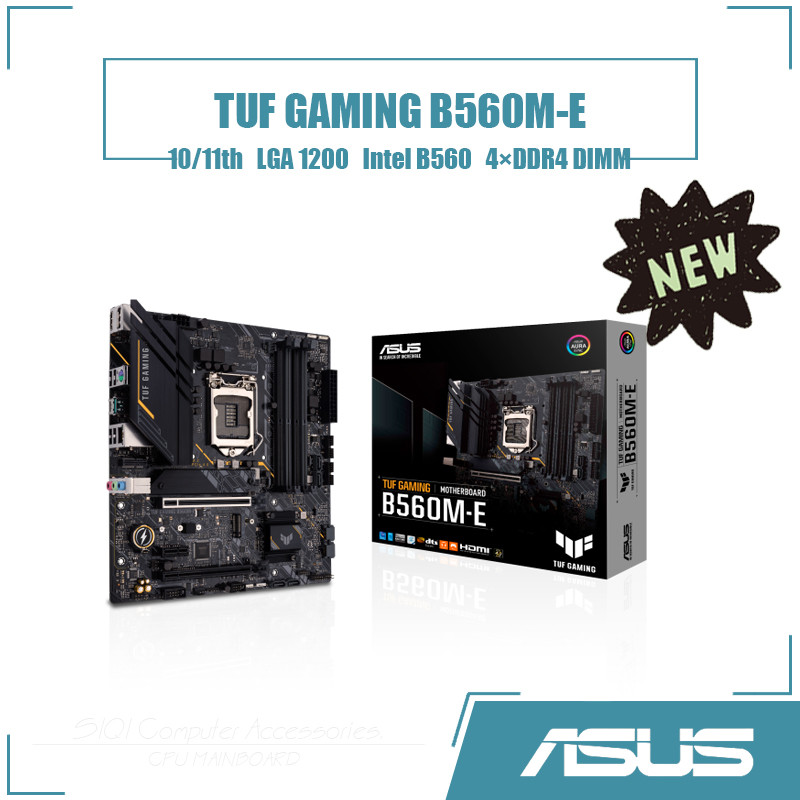 [NEW] ASUS TUF GAMING B560M-E Motherboard 4×DDR4 DIMM Intel B560 128GB ...