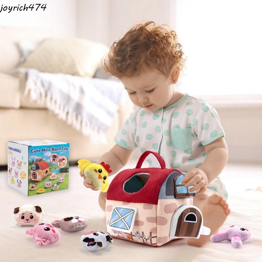 JOYRICH Baby Soft Plush Animals, Farm Simulated with Sound Farm Animals ...