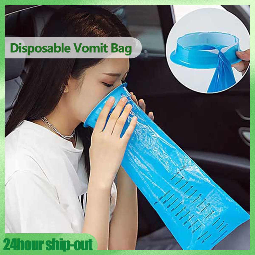 1000ML Disposable Vomit Bag Portable Motion Sickness Bag for Travelling ...