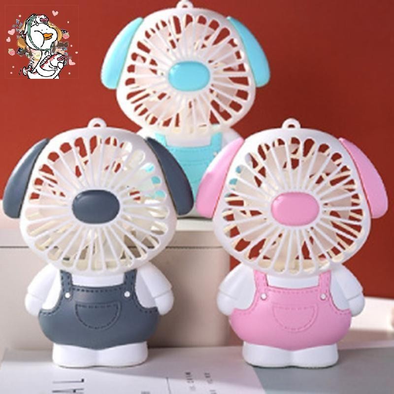Mini Handheld Fan, Cute Puppy Shaped Electric Fan with USB Charging ...