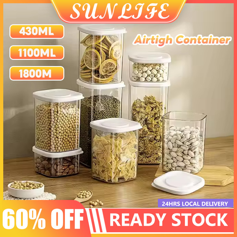 Sunlife Airtight Container Cereal Food Storage Cansiter Grain Rice ...