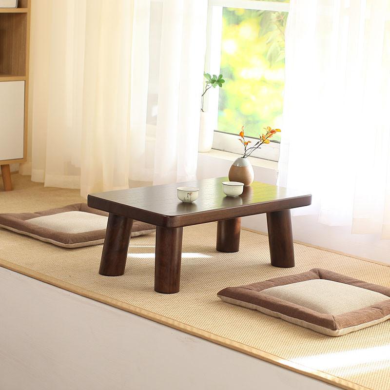 Small Table for Bay Window, Solid Wood Kang Table, Zen Tea Table for ...