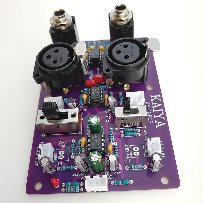 Dual Channel Stereo Balanced Input Gain BTL Bridge Amplifier Preamp ...