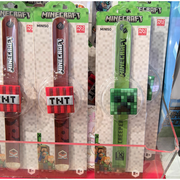 MINISO minecraft minecraft Series Children's Watch creeper TNT | Shopee ...