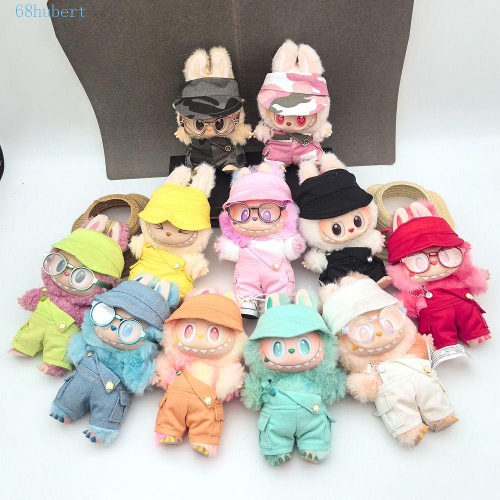 HUBERT 1 set Labubu Doll's Clothes, Overalls hat set Handmade Sitting ...