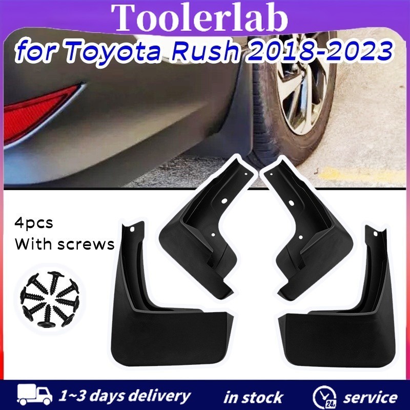 Mudguard for Toyota Rush 2018 to 2024 Car Front & Rear Mud Flaps Splash ...