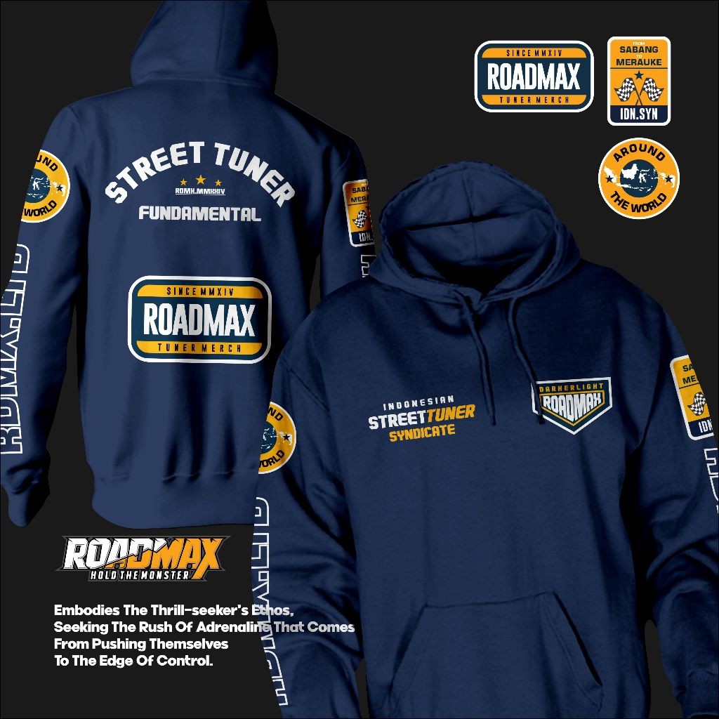 Roadmax - Men's Thick Fundamental Fleece Tuner Street Racing Jacket ...