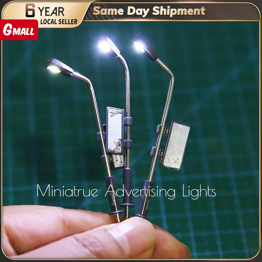1: 100 Miniature Street Light Model 3V Led Lights Diy Building Sand ...