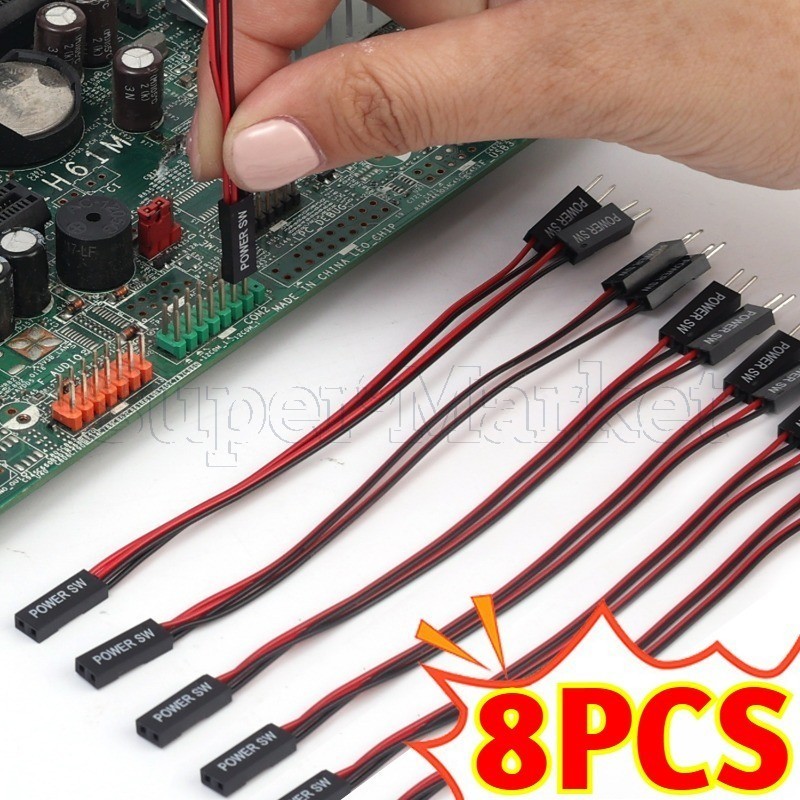2-Pin SW Computer Switch Cord - 2-Way Power Extension Cable - On/Off ...