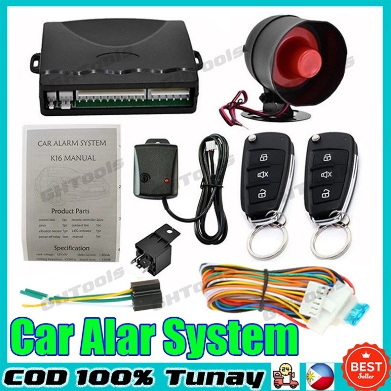 CAR REMOTE CONTROL ALARM KEYLESS ENTRY SYSTEM Anti-Theft Door Lock ...