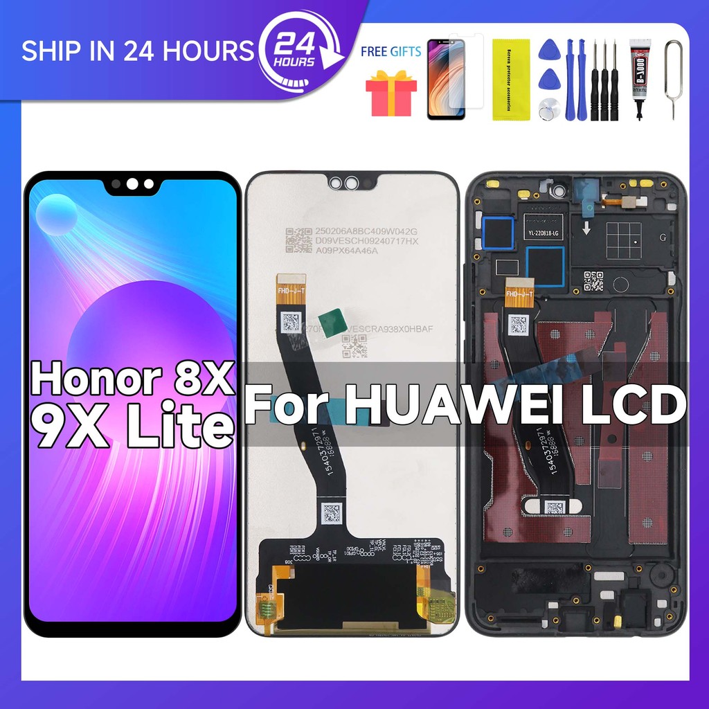 For Huawei Honor 8X LCD Honor 9X Lite LCD With Frame Display Touch ...