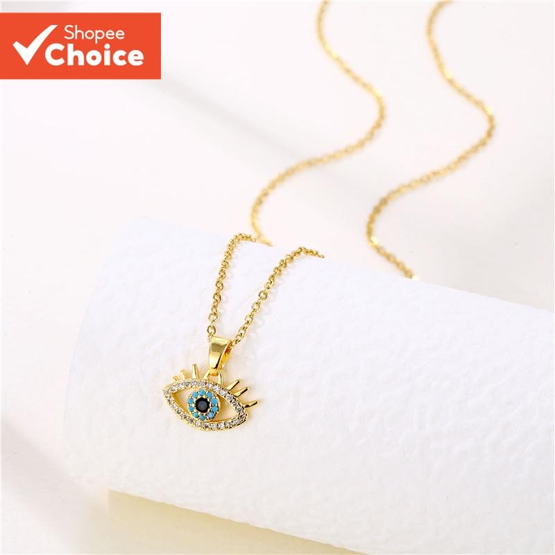 European American Jewelry Turkish Blue Eye Necklace Creative Fashion ...