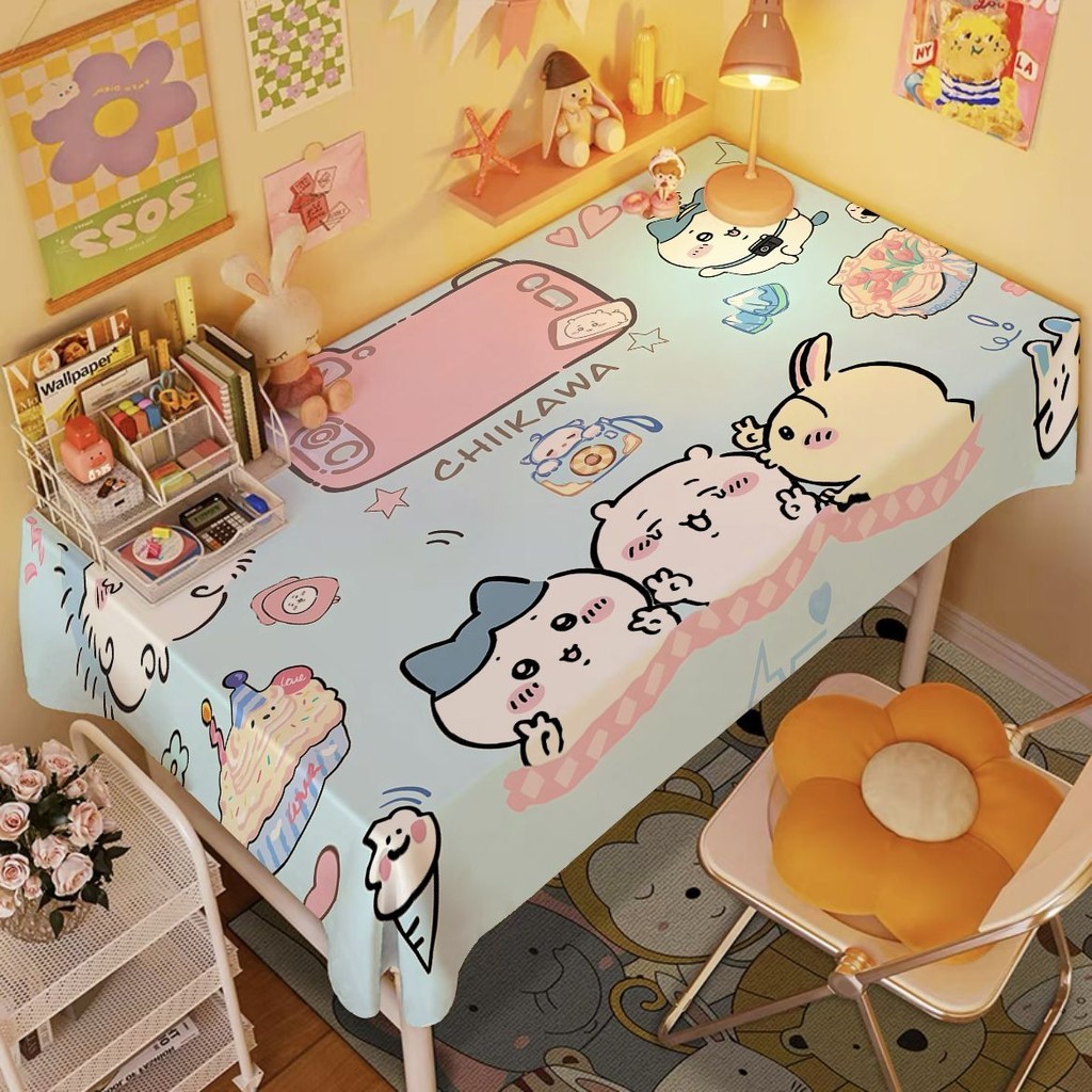 Chiikawa Merchandise Tablecloth cute Girl Heart chiikawa Bedroom ...