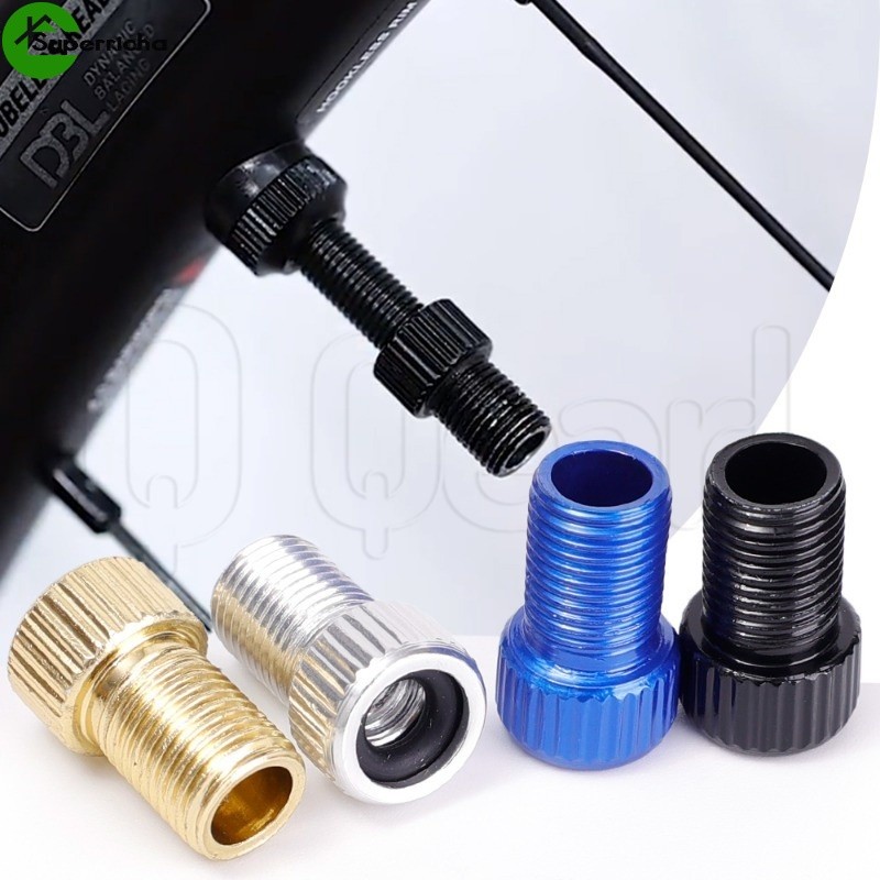 Aluminum Alloy Bike Inner Tube Valve Adaptor / Bikes Tire Inflation ...