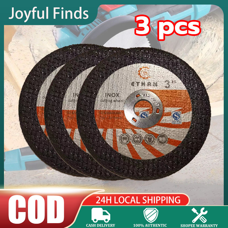 (COD) 3pcs 3" Cutting Disc - For Angle Grinder, Metal & Steel Cutting ...
