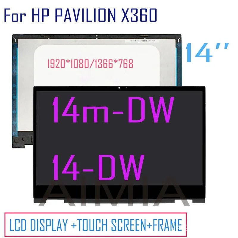 NEW Origin Test 14-DW LCD For hp pavilion x360 14m-dw 14-dw LCD Display ...