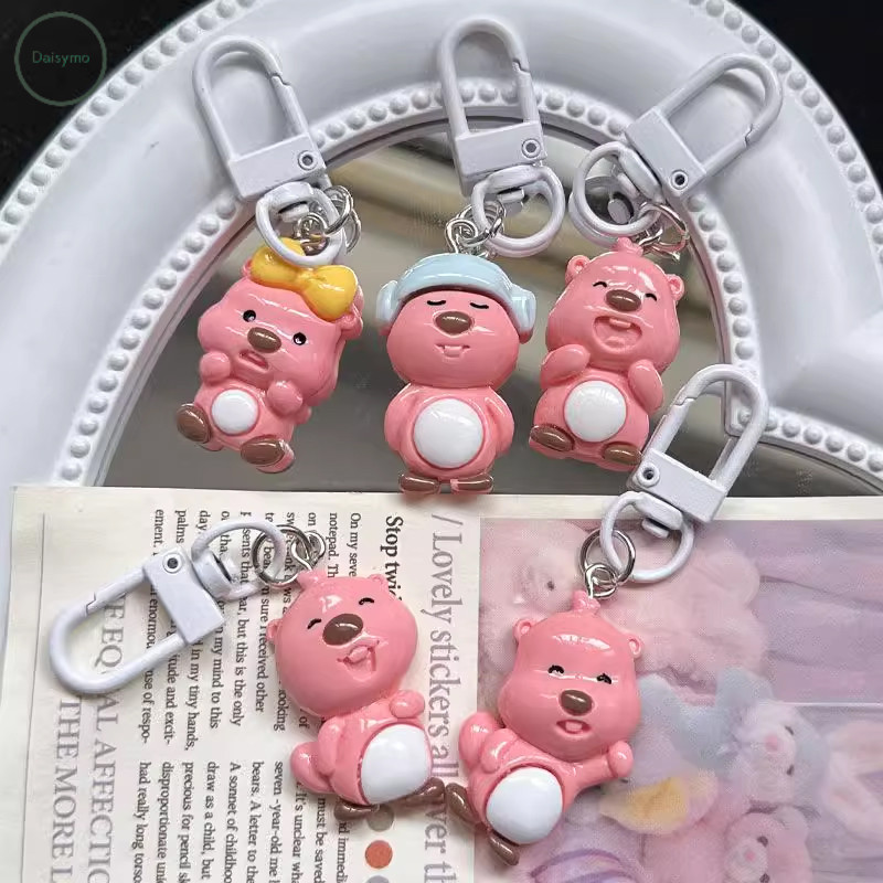 【Daisy】Loopy Cute Pendant Little Beaver Key Chain Cartoon Backpack ...