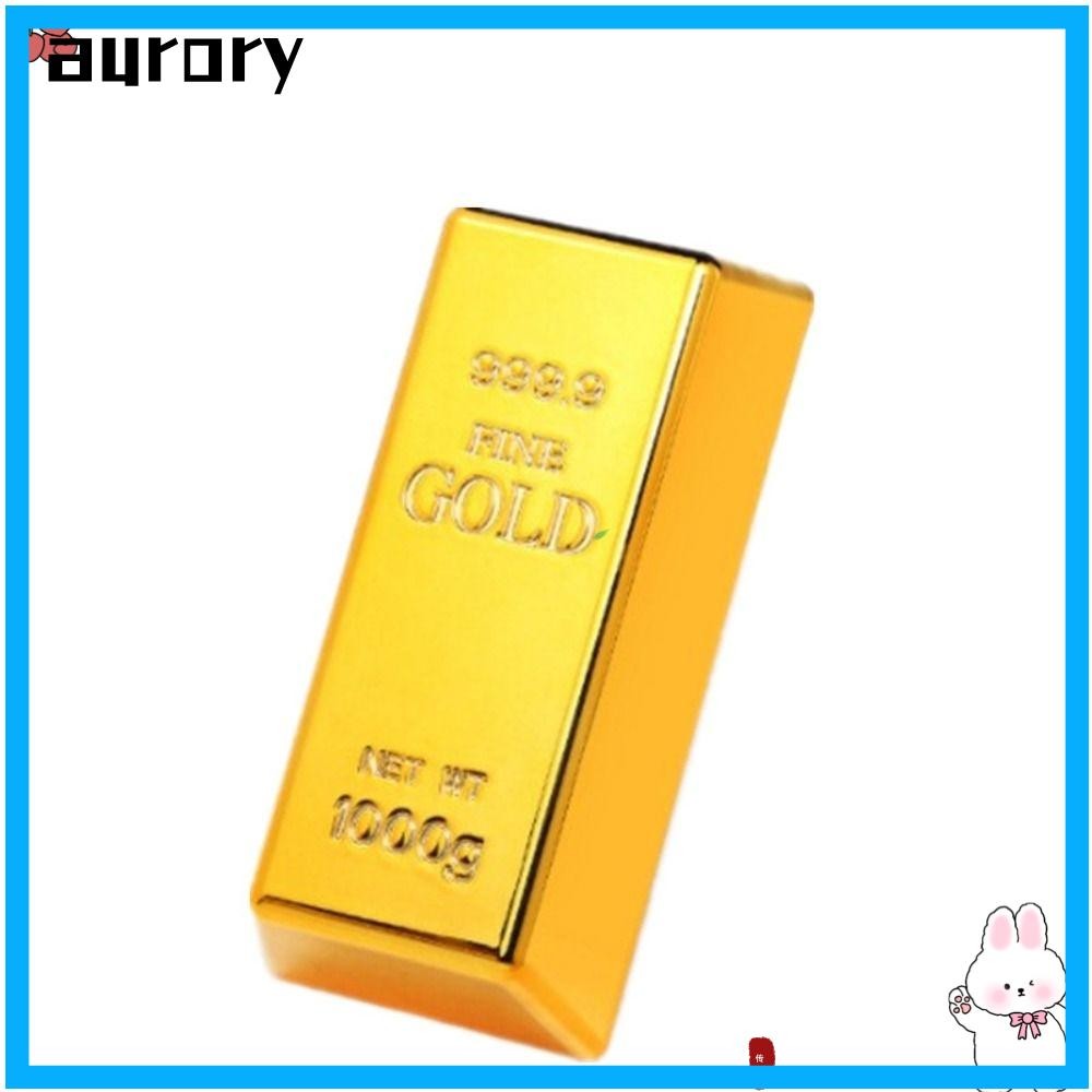 AURORY Fake Gold Bar, Sturdy Yellow Gold brick props, Plastic Durable ...
