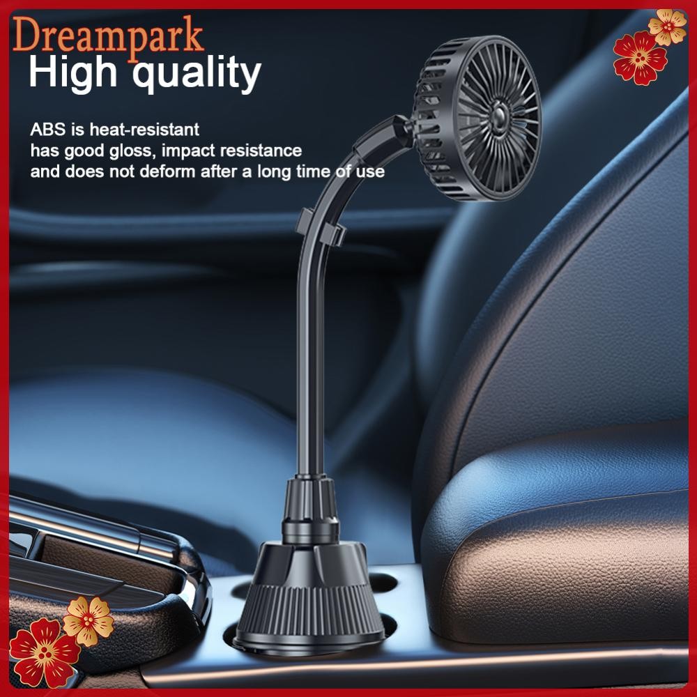 ☀DM USB Car Small Cooling Fan 3 Speeds Auto Cooler Fan Adjustable ...
