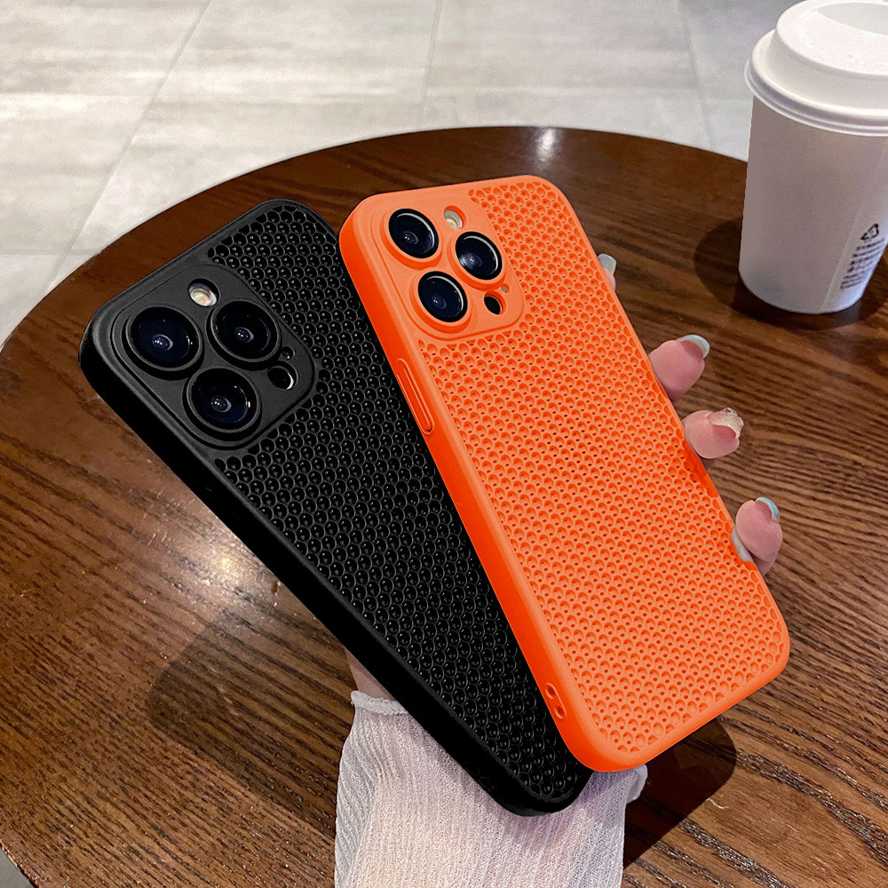 Mesh Breathable Heat Case for IPhone 16 11 14 13 15 12 Pro Max ...