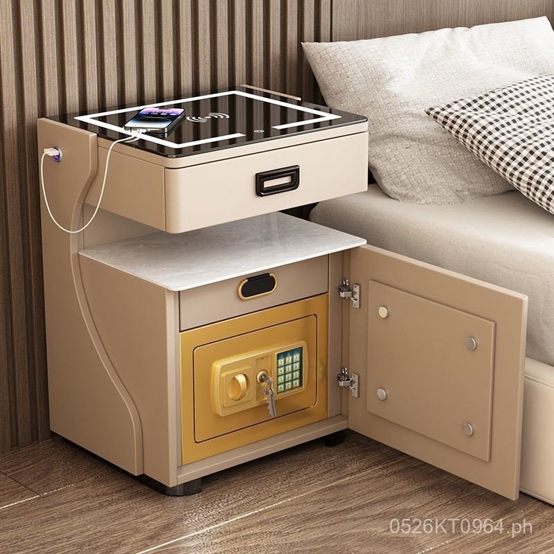Safe Bedside Table New Smart Home Wireless Charging Household Bedroom ...
