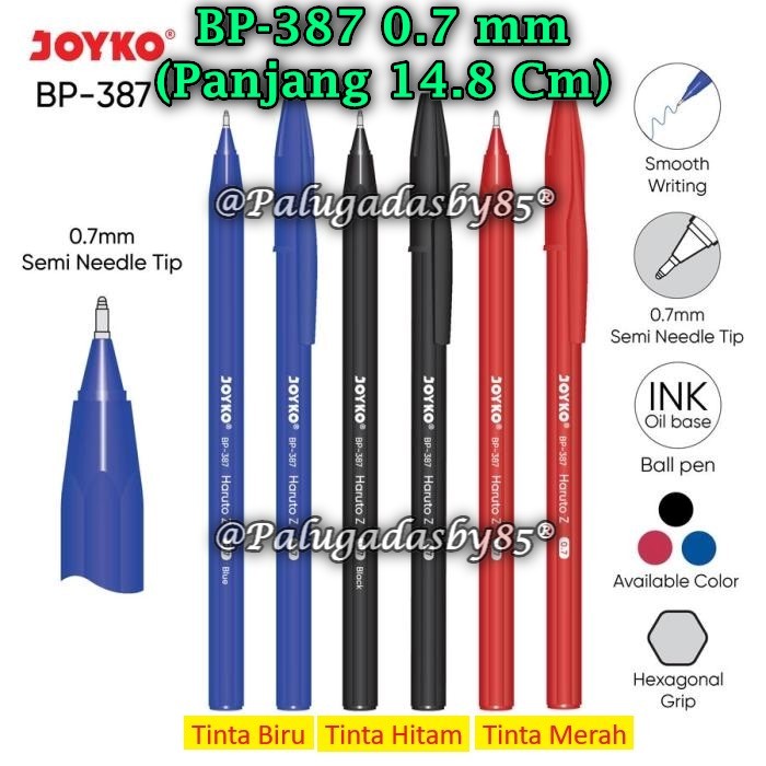 (1 Piece) WHOLESALE Joyko BP-387 Haruto Z 0.7 mm Ballpoint Pen / Ball ...