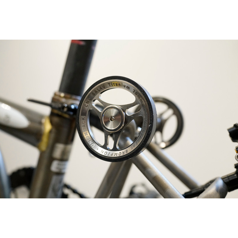 UnionJack Folding Bike 70mm Titanium Easy Ride Wheel Lightweight Push ...
