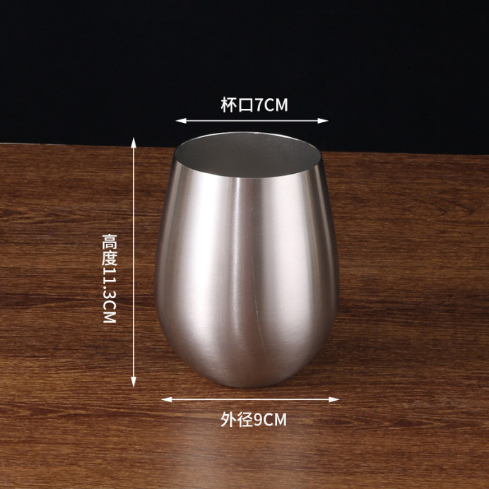 2025 Food Grade 304 Stainless Steel Drop-Shaped Coffee Cup Retro Style ...