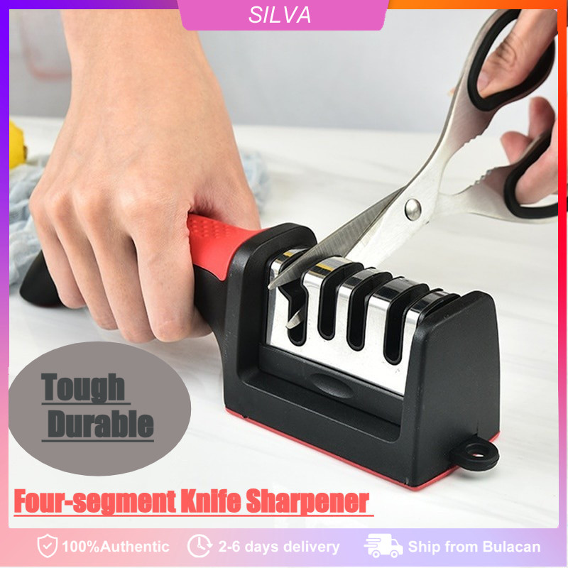 4-Stage Knife Sharpener Knife Sharpener Professional Manual Kitchen ...
