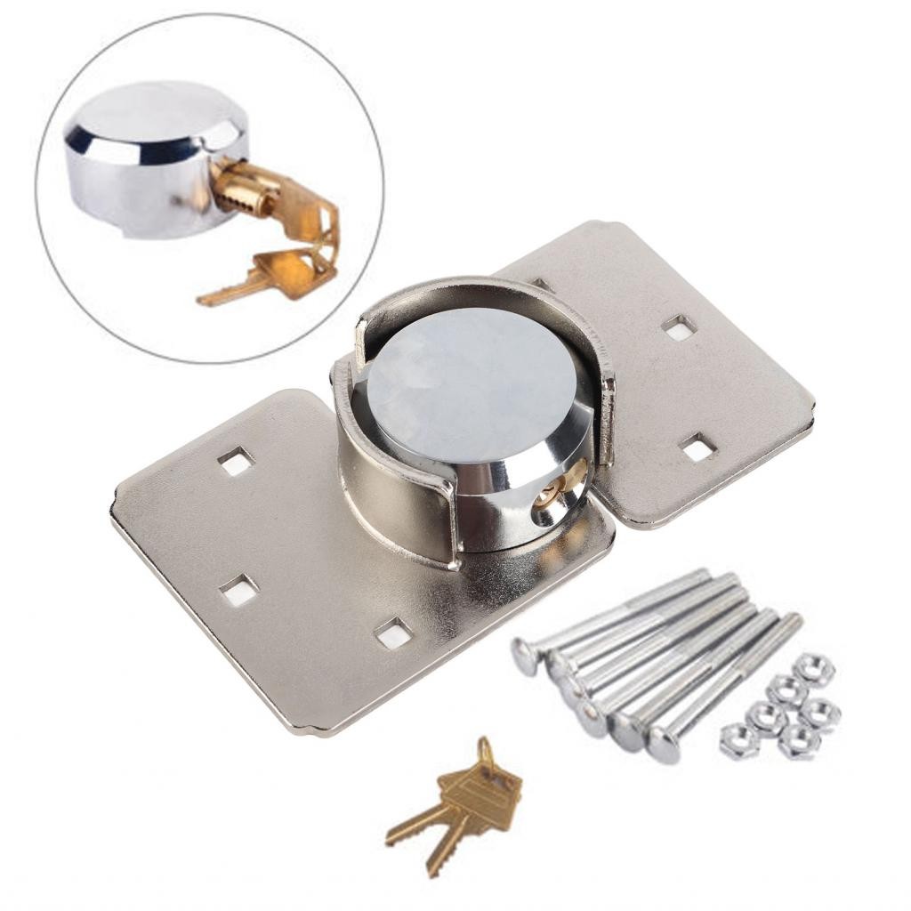 Hmeishop Hidden Shackle Padlock Set Heavy Duty Steel and Hasp with Bolt ...
