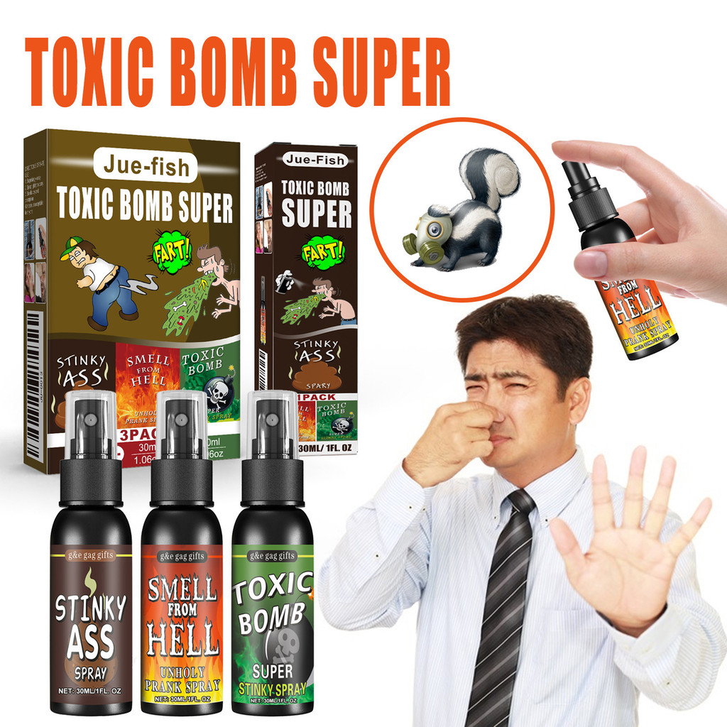 xinpinJue-Fish Stink Spray Prank Toys Funny Stinky Prank Entertainment ...