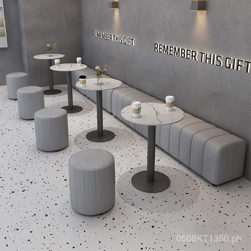 Wall-Mounted Industrial Style Rest Area Table and Chairs with Soft ...