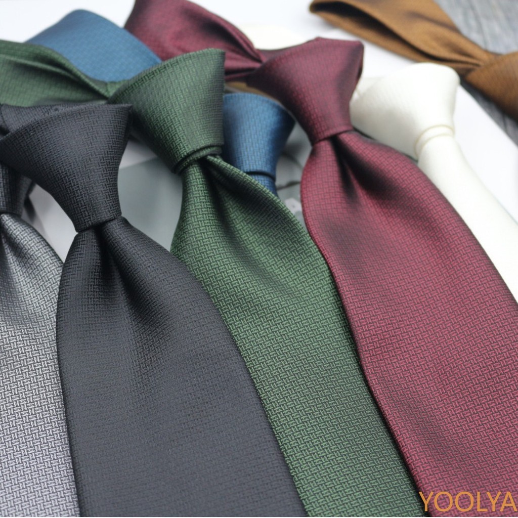 New Monochrome Men'S Ties Business Dress Formal Solid Color Dark ...