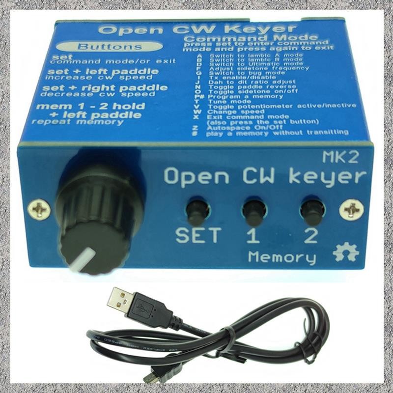 Open CW Keyer MK2 KIT with Metal Case CW Keyer MK2 KIT CW Speed ...